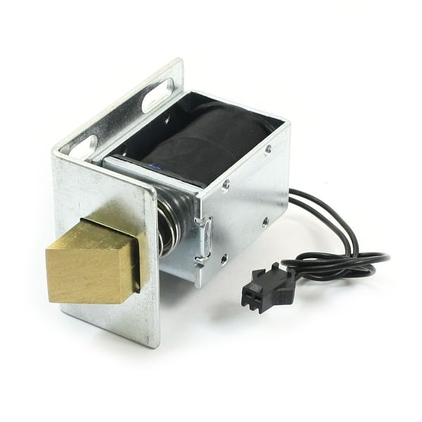 DC 12V 1.7A 5mm 850gf Spring Plunger Door Lock Solenoid w Mount Board ...