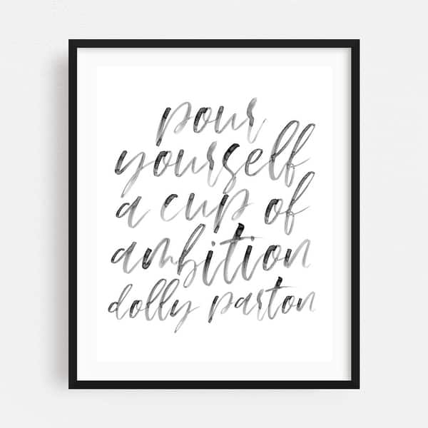 Dolly Parton Dolly Parton Watercolor Script Writing Art Print/Poster ...