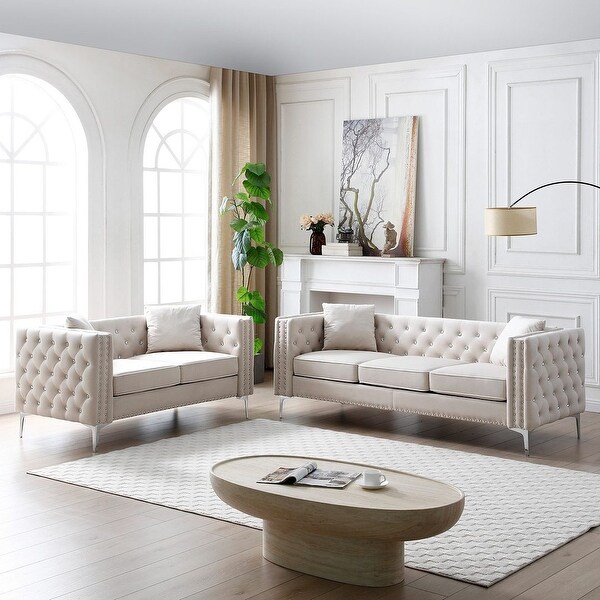 Beige sofa velour store