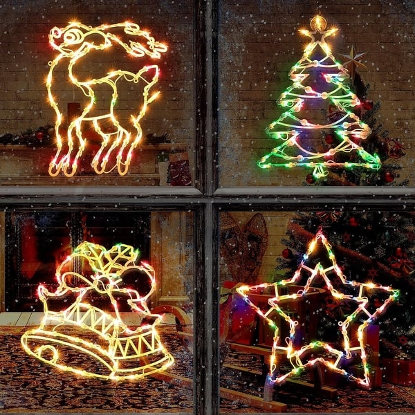 silhouette window lights