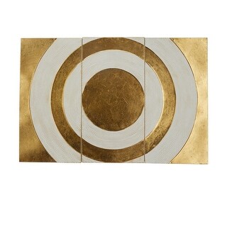 Metal Geometric Target Wall Decor - Gold - CosmoLiving by Cosmopolitan ...