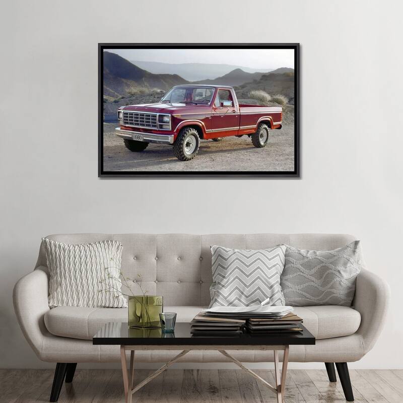 iCanvas "1980 Ford F-250 Ranger" by Unknown Artist Framed - Overstock ...