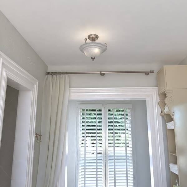 Vaxcel Lighting Babylon 3 Light Semi-Flush Indoor Ceiling Fixture with ...