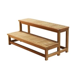 Teak Hot tub step 48" (120 cm) - Bed Bath & Beyond - 39191294