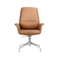 Summit High-Back Leather Office Chair with Swivel and Tilt - On Sale ...