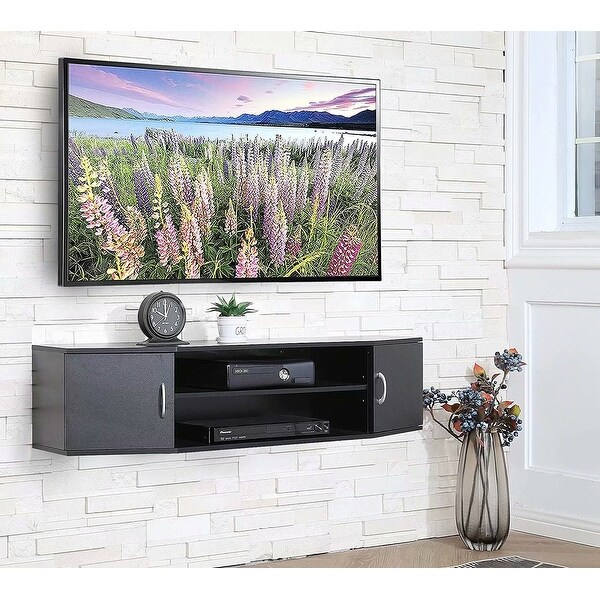 FITUEYES Wall Mounted TV Media Console Floating Desk Storage Hutch On Sale Bed Bath Beyond 32537957