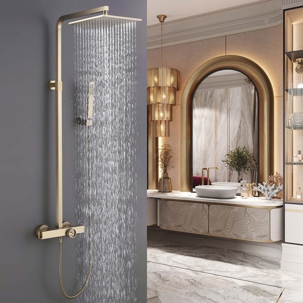 Wall-Mounted Thermostatic Multi-Function Shower System with Rough-in ...