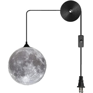 Moon Plug in pendant light adjustable hanging ceiling lighting fixture ...