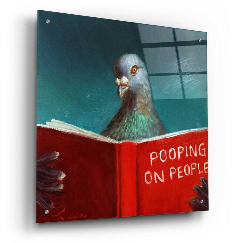 Epic Art 'Pooping on People' by Lucia Heffernan, Acrylic Glass Wall Art ...