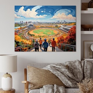 Designart "Stadium Track" Stadiums Canvas Prints - Bed Bath & Beyond ...