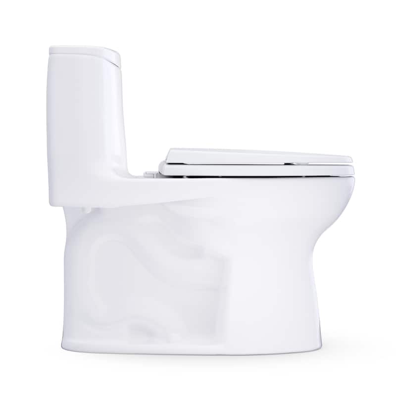 TOTO MS608114CEFRG Ultramax 1.28 GPF One Piece Elongated Toilet with ...