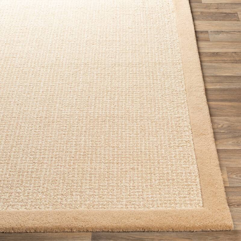 Bismarck Handmade Bordered Wool Area Rug - Overstock - 29845096