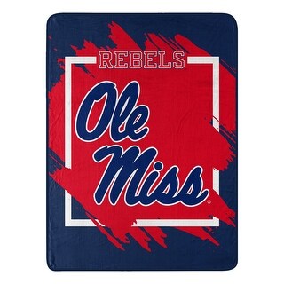 NCAA Mississippi Ole Miss Rebels Dimensional Micro Raschel Throw ...