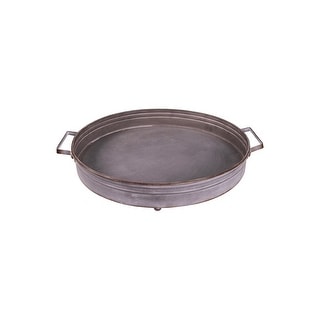 Round Decorative Iron Tray with Handles - Bed Bath & Beyond - 33786667