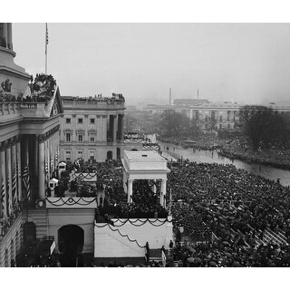 View Of The Capitol And Crowds At The Inauguration Of Herbert Hoover ...