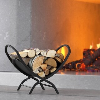 Fireplace Log Holder Folding Firewood Rack - Bed Bath & Beyond - 39650463