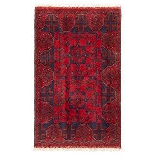 ECARPETGALLERY Hand-knotted Finest Khal Mohammadi Red Wool Rug - 2'8 x ...