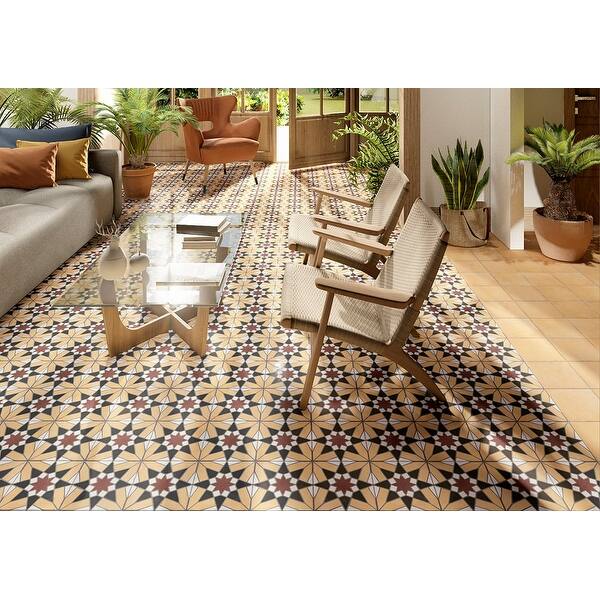 Industry Tile 8x8 Splendor Mustard Porcelain Tile - On Sale - Bed Bath ...