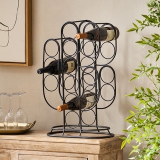 13-Bottle Countertop Wine Rack, Iron Countertop Wine Rack Wine Display ...