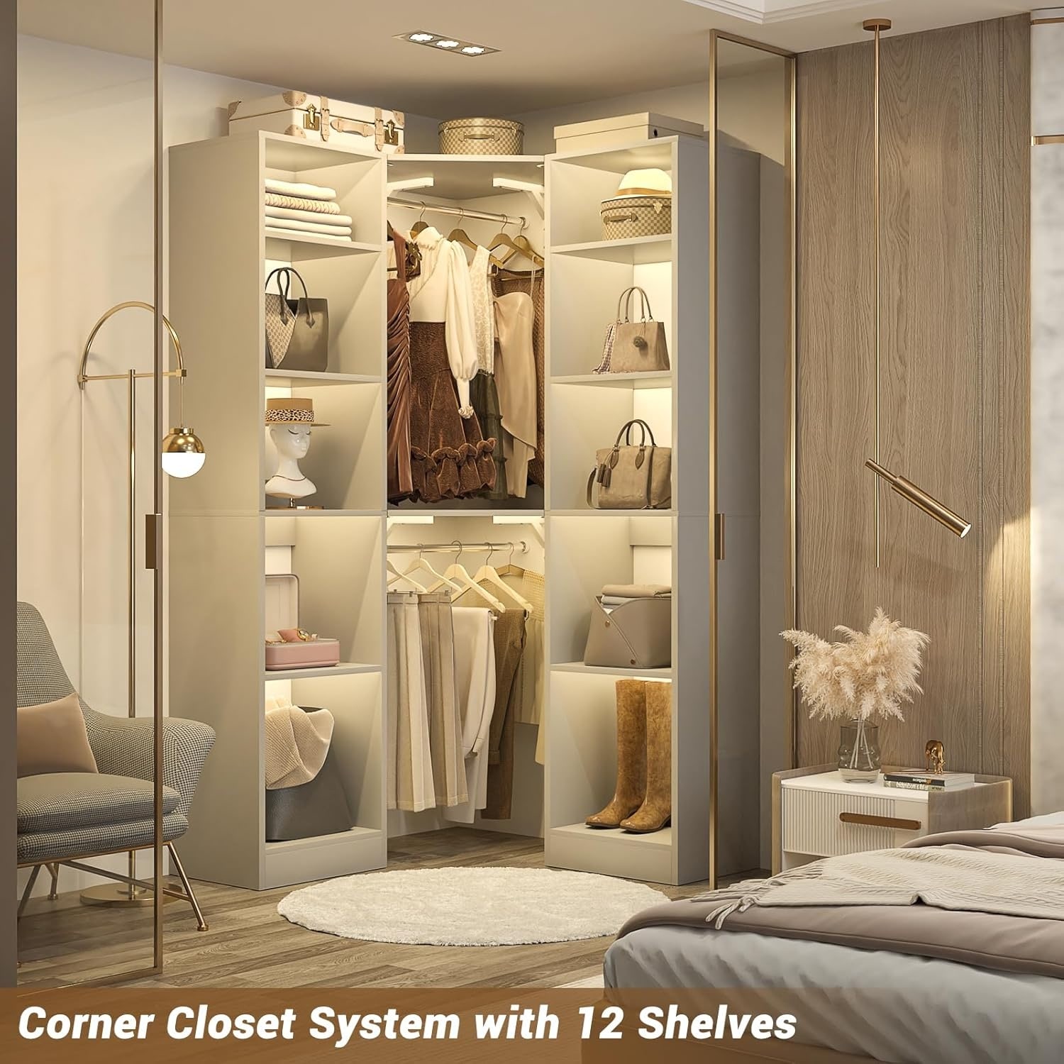 Closet corner carousel store