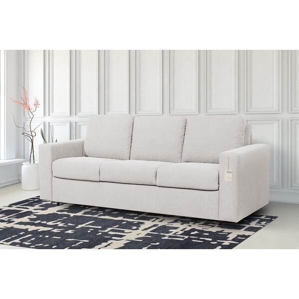 Stearns Foster Paolo 82 in. Queen Sleeper Sofa with Memory Foam Mattress