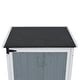 54" Two-Tone Storage Shed - Gray & White Design with Sloped Roof & 5 ...