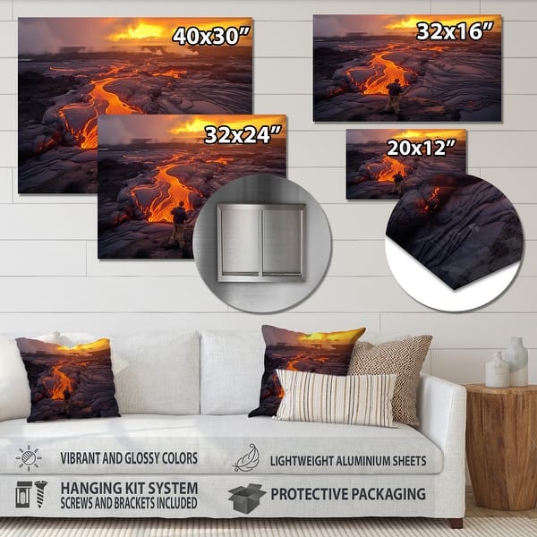 volcano wall display