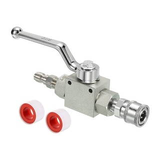 High Pressure Washer Ball Valve Kit for Power Washer Hose 1/4" NPT 4500 ...