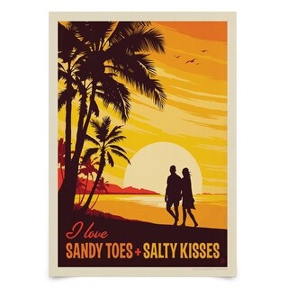 Sandy Toes Salty Kisses by Anderson Design Group Poster Art Print ...
