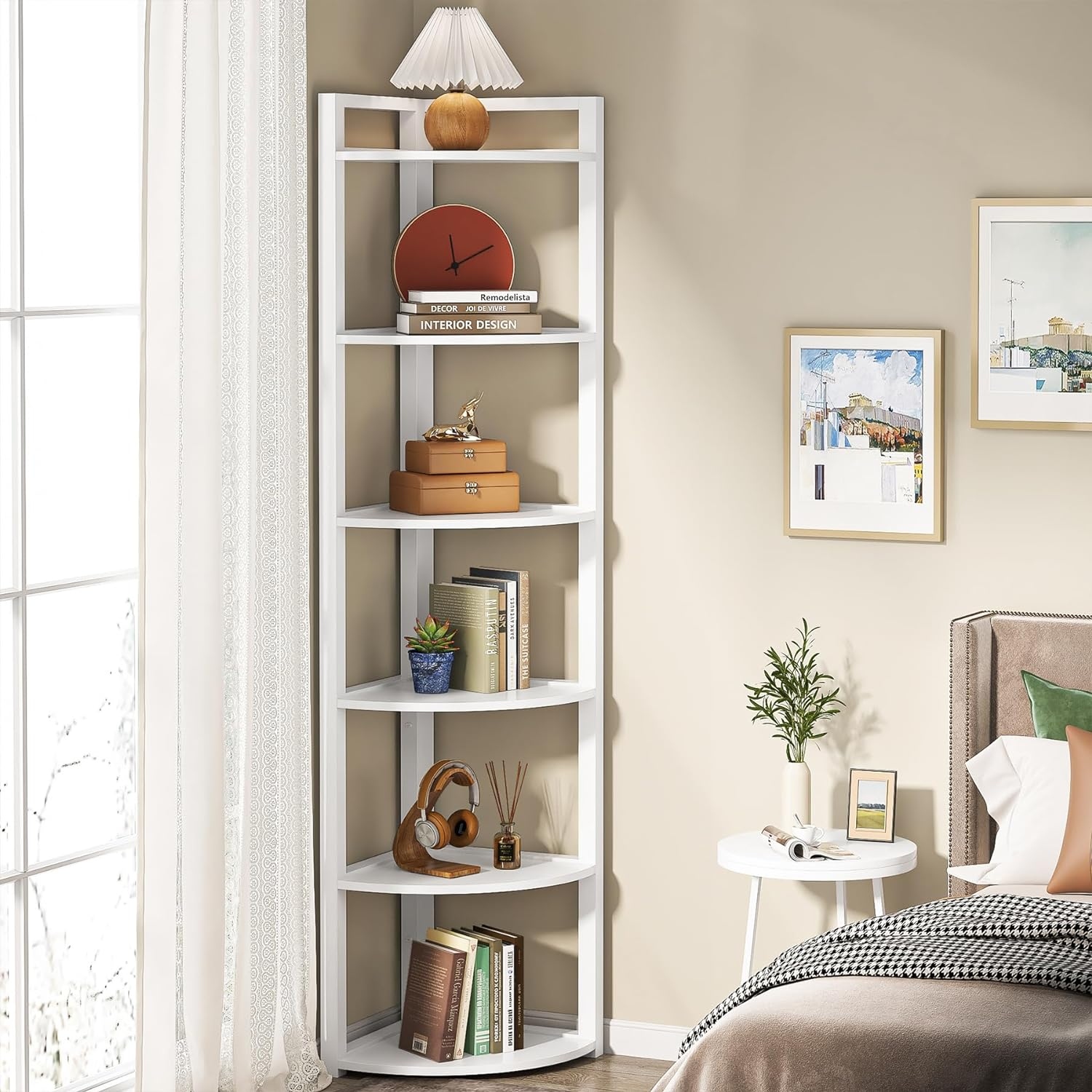 Bed corner stand store