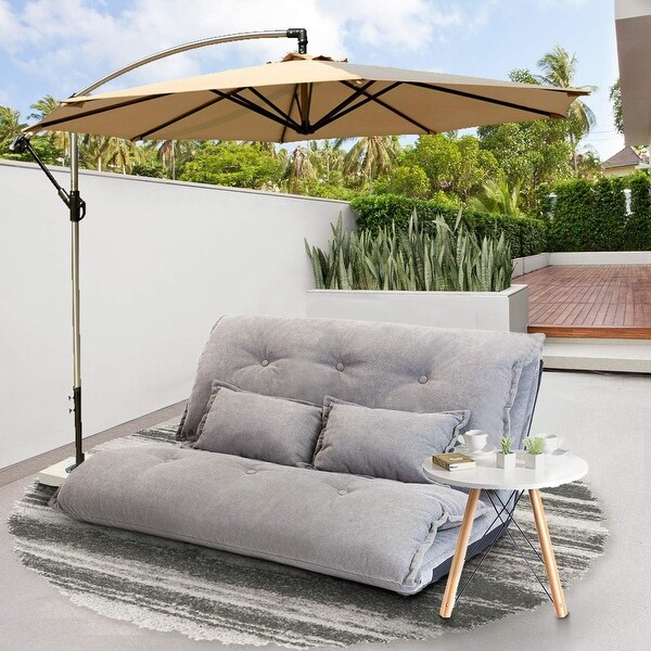 Jerry Maggie Modern Adjustable Ergonomic Fabric Covered Sofa Bed Chair with Metal Frame Size Grey Gray