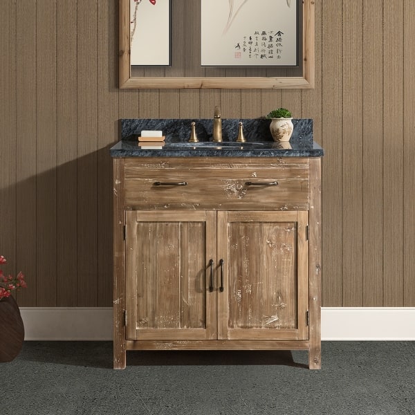 Bryson 36" Vanity Base Only in Walnut - Bed Bath & Beyond - 32081125