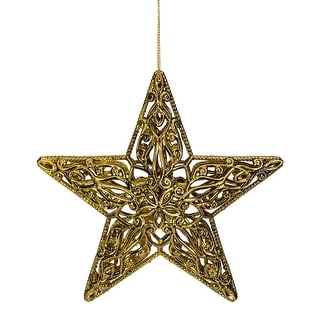 Filigree Star Christmas Ornament - 4" - Gold - Bed Bath & Beyond - 32651782