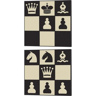 Jacob Green 'Chess Puzzle' Canvas Art (Set of 2) - Bed Bath & Beyond ...