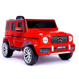 Red Ride on Truck with Four-Wheel Suspension, Electric Car for Kids ...