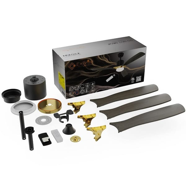 Momei Integrated LED Indoor Ceiling Fan with Light and Remote Control ...