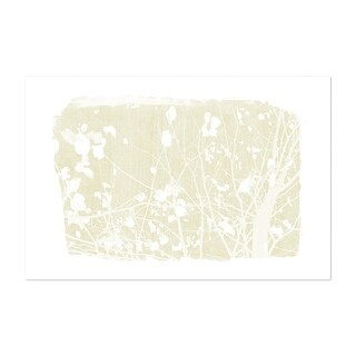 Foliage on Ivory Screen Print Abstract Nature Rustic Art Print/Poster ...