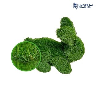Green Lying Rabbit Turf Animal Topiary Outdoor and Indoor Accent - Bed ...