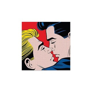 Kiss Print On Acrylic Glass by Joseph McDermott - Bed Bath & Beyond ...