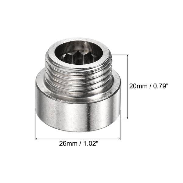 Stainless Steel Extension Pipe Fitting Coupling Adapter Connector - Bed ...