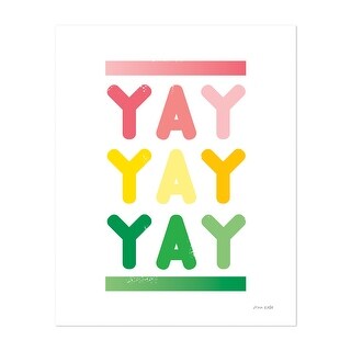 Yay Typography Inspirational Motivational Retro Art Print/Poster - Bed ...