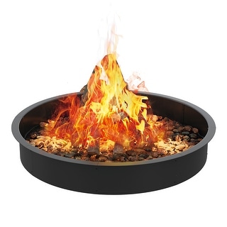 48 Inch Inner / 52 Inch Outer Fire Pit Ring, Heavy Duty Steel Metal ...