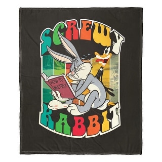Warner Brothers Looney Tunes Screwy Rabbit Silk Touch Throw Blanket ...