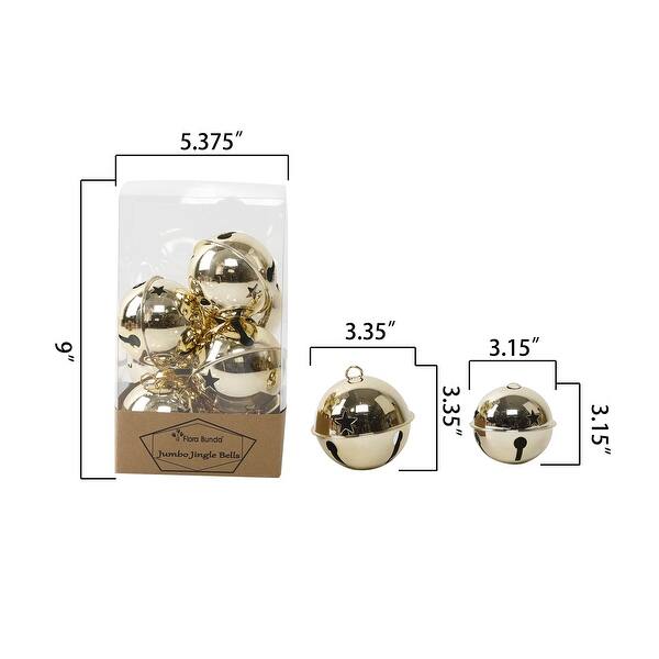 Bells 8Pcs In Pvc Box, Gold - Bed Bath & Beyond - 36031026