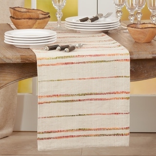 Long Table Runner With Woven Line Design - Bed Bath & Beyond - 31436719