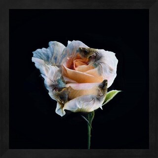 Pixelmated Animals 'Betaflower' Framed Art - Bed Bath & Beyond - 36591242