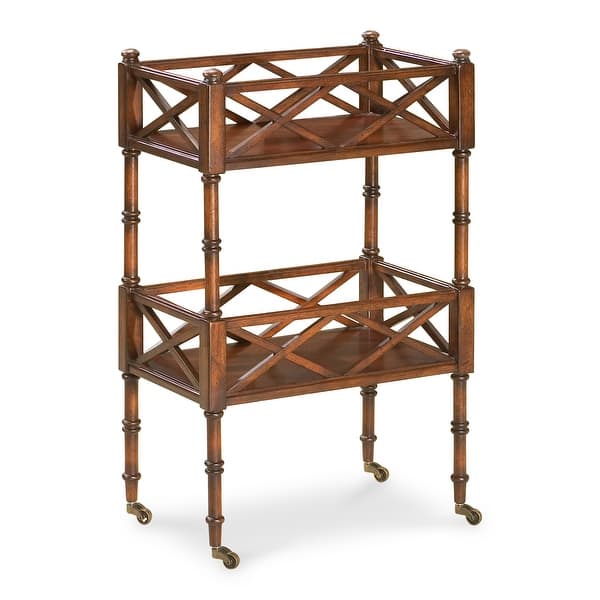 Foster Cherry 2 Tier Bar Cart - Bed Bath & Beyond - 9372045