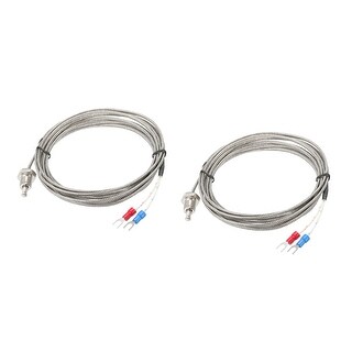 K Type Temperature Sensor 2pcs M10 Thermocouple 10ft 0 to 800°C(32 to ...