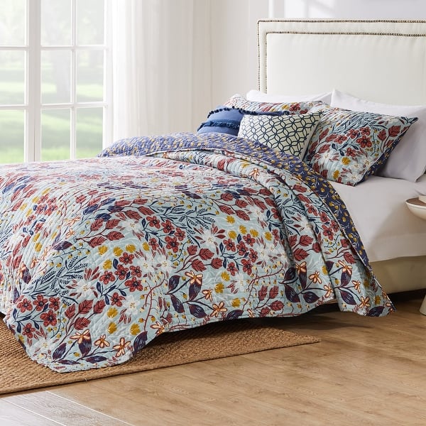 Barefoot Bungalow Perry Reversible Quilt Set - On Sale - Bed Bath ...