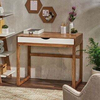 Modern Simple Solid Wood Writing Study Desk Student Desk with Drawer ...